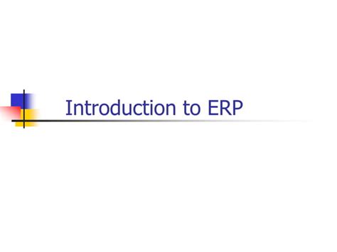 Introduction To ERP PPT Computing Technology Computing