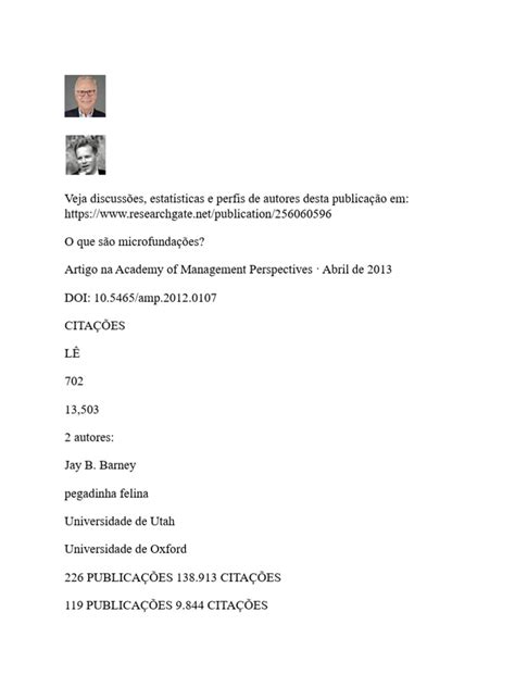 Barneyfelinamp2013 What Are Microfoundations Traduzido Pdf