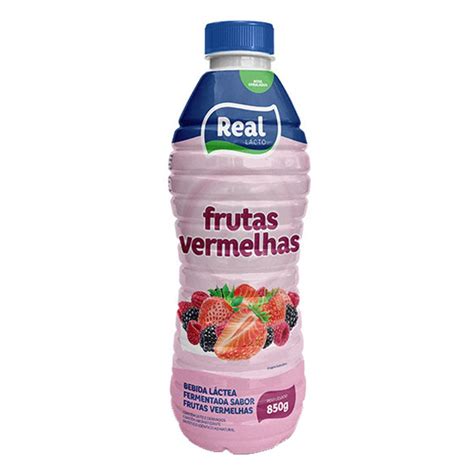 Bebida Láctea Futas Vermelhas Real Garrafa 800g
