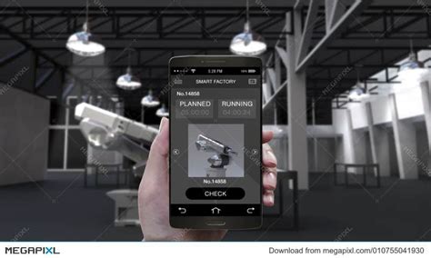 Control Monitoring Robot Arm Smart Factory Ui Using Smart Phone Mobile