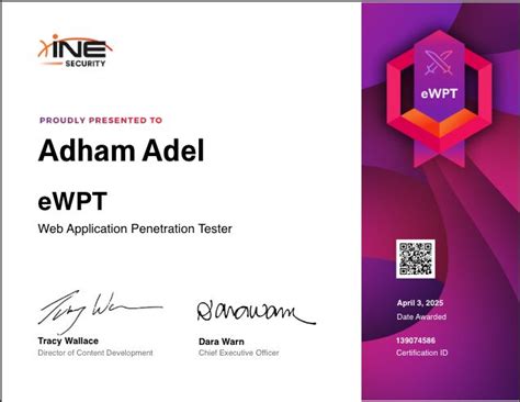 Cybersecurity Penetrationtesting Websecurity Ewpt Ine Securitytesting Adham Adel 45