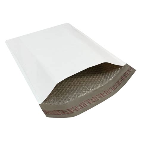 Uoffice Pack Of 25 White Polyethylene Plastic Bubble Mailer Envelopes
