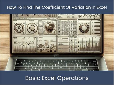 Excel Tutorial How To Find The Coefficient Of Variation In Excel