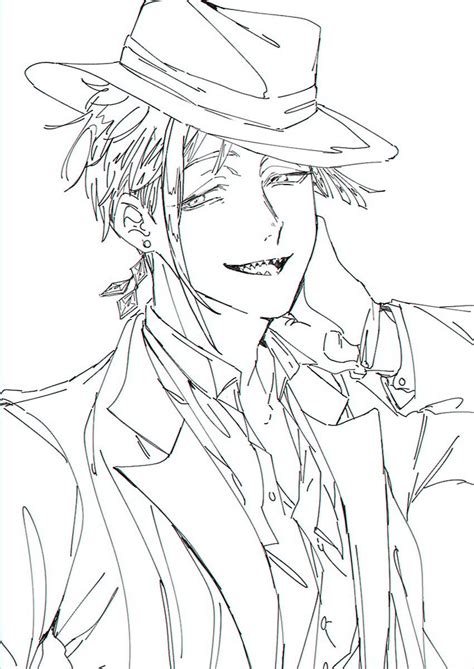 ジルチ on Twitter Manga coloring book Anime lineart Anime character