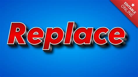 Replace Editable 3d News Text Effect Generator