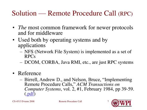 PPT Remote Procedure Call PowerPoint Presentation Free Download ID