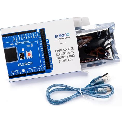 Elegoo Mega R3 Board Atmega 2560 Usb Cable Compatible With Arduino Ide Projects Rohs Compliant