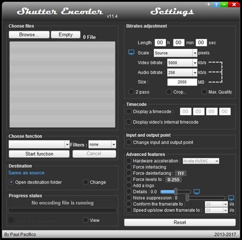 Shutter Encoder 195 Download Free Videohelp