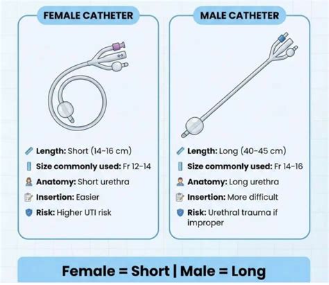 🚻 Male Vs Female Urinary Catheter Urinary Catheterization Is The