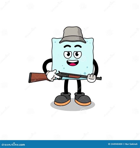 Cartoon Illustration Of Sugar Cube Hunter Stock Vector Illustration