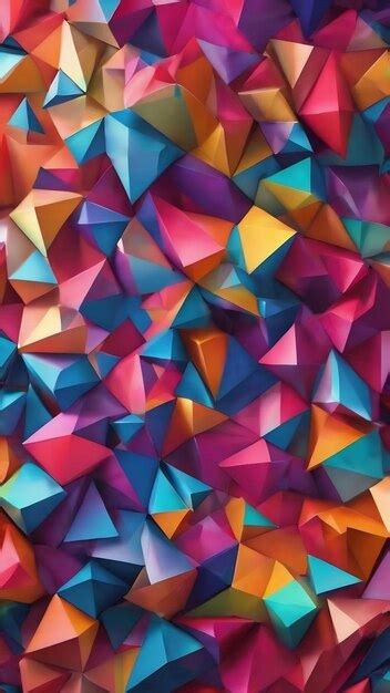 Premium Photo Abstract Low Poly Background Geometry Triangle