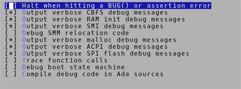 Coreboot Debugging Configuration Tint Etc Nm Projects