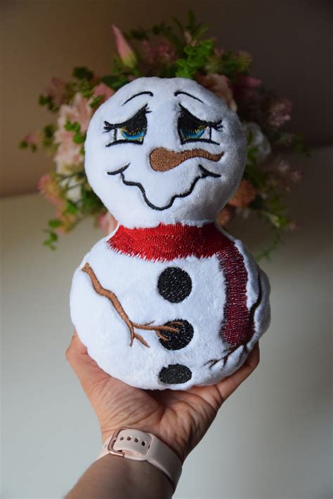 Snowman Ith Snowman Plush Snowman Ornament Snowman Etsy
