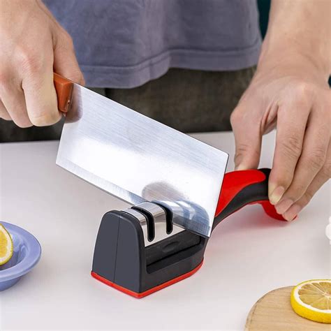 Ecvv 3 In 1 Knife Sharpener With 3 Stages Handheld Knife Sharpener