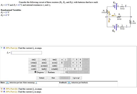 Solved Consider The Following Circuit Of Three Resistors R1 Rz And
