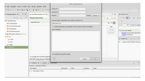 Cant Find Maven Dependencies Automatically In Eclipse Neon Stack