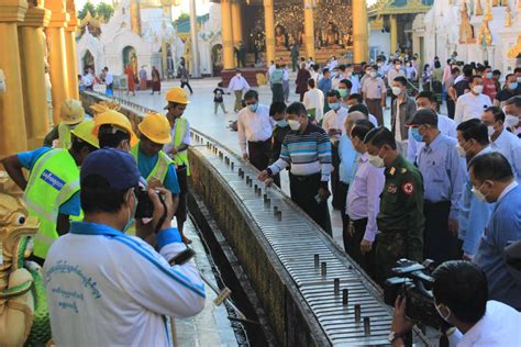 ရွှေတိဂုံစေတီတော်မြတ်ကြီး၏ ရင်ပြင်တော် သန့်ရှင်းသာယာလှပစေရေး စုပေါင