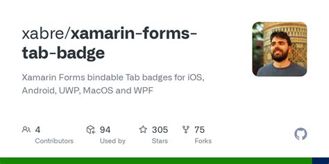 Github Xabre Xamarin Forms Tab Badge Xamarin Forms Bindable Tab