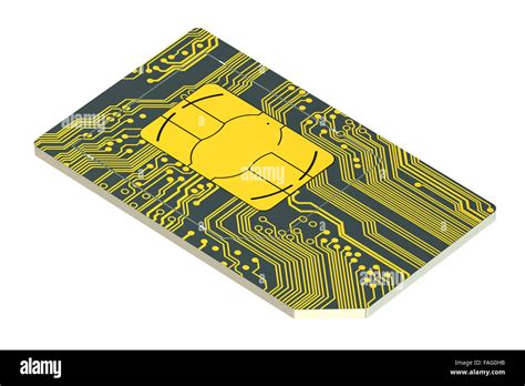 Sim Card Isolated On White Background Stock Photo Alamy