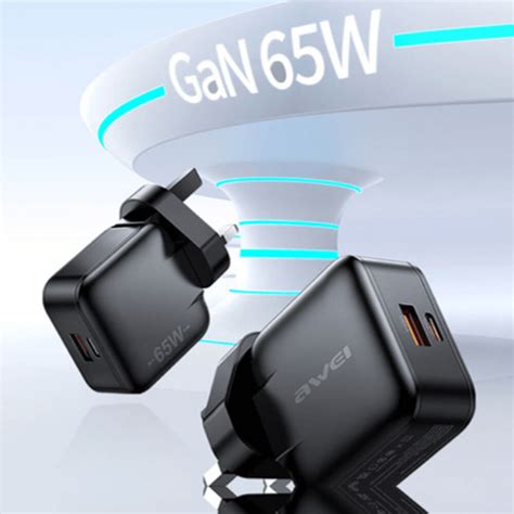 Awei Pd Uk W Gan Power Adaptor Futurespace