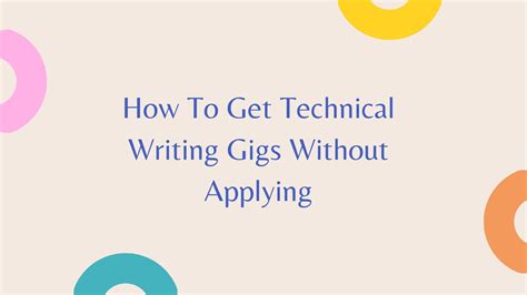 Bravin Wasike On Twitter How To Get Technical Writing Gigs Without Applying Want To Get High