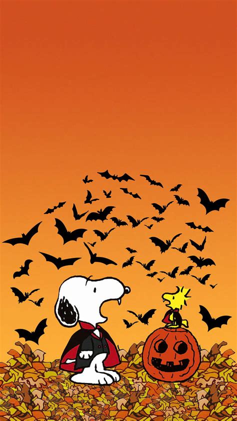 Download Spend Halloween With The Peanuts Wallpaper