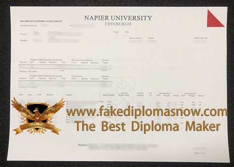I Want To Buy An Edinburgh Napier University Transcript