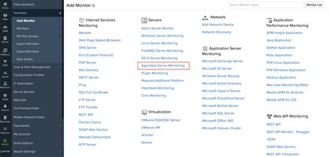 Server Monitoring Agentless Online Help Site24x7