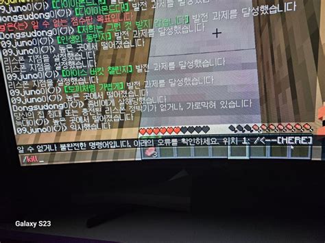 Java 마인크래프트 서버 치트사용 지식in
