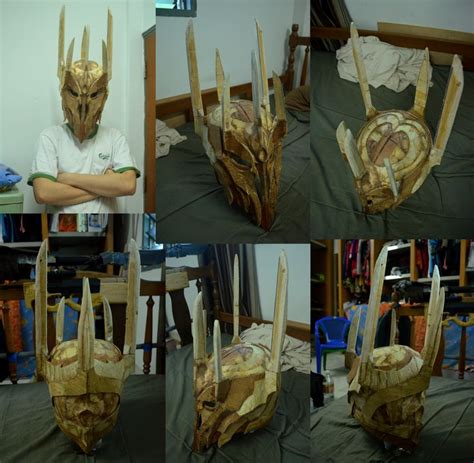 Top Diy Wooden Sauron Helmet By Sheng In Malaysia Sauron Helmet