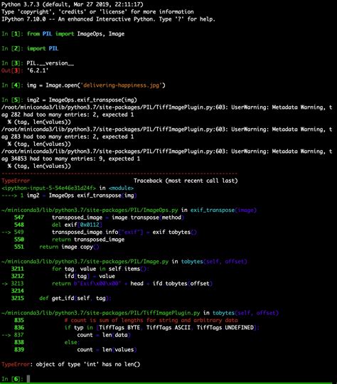 exif transpose errors out on some images · issue 3973 · python pillow pillow · github