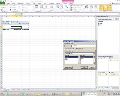Solved Create A Variance Column In A Pivot Table Excel Experts Exchange