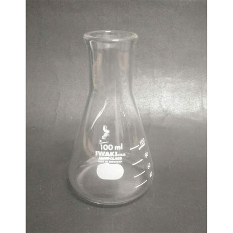 Jual Labu Erlenmeyer Iwaki Pyrex 100 Ml Shopee Indonesia