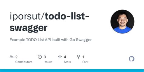 Github Iporsuttodo List Swagger Example Todo List Api Built With Go