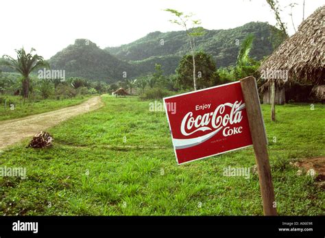 Belize Laguna Village Coca Cola Sign Outside Village Shop Stock Photo Alamy