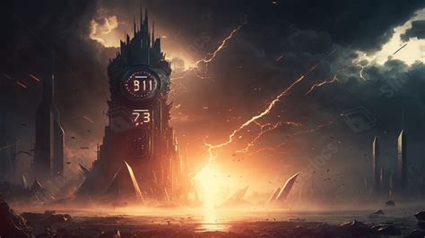 Best Sci Fi Scene Powerpoint Background For Presentation