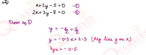 Class12 Isc Maths Board Questions Chapter Linear Regression
