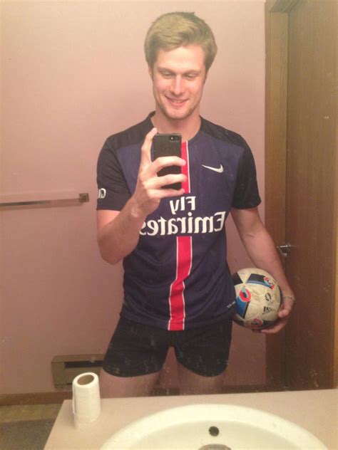 Soccer Player Strips After Practice