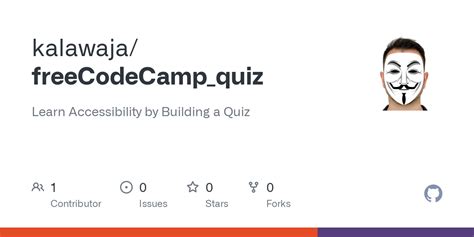 Github Kalawaja Freecodecamp Quiz Learn Accessibility By Building A Quiz