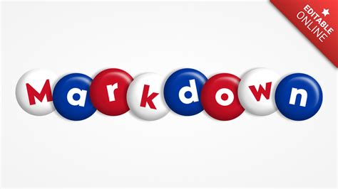 Markdown Logo With Circles In Russian Colors Text Effect Generator Markdown Logo With Circles In Russian Colors Text Effect Generator