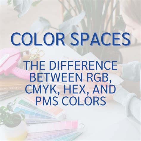 Color Spaces Difference Between Cmyk Rgb Hex Pms