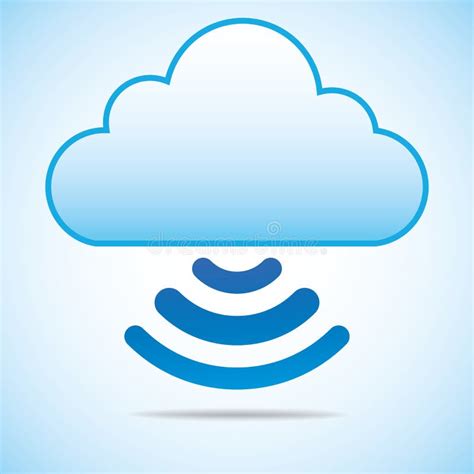Cloud Computing Technology Abstract Scheme Eps Vector Illustration Stock Vector Illustration