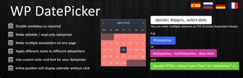 6 Best Wordpress Datepicker Plugins Free To Download Engine Templates