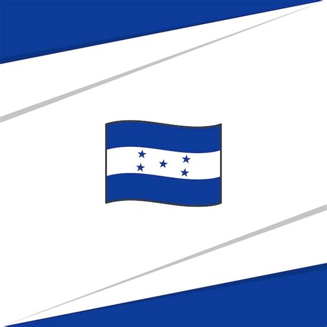 Premium Vector Honduras Flag Abstract Background Design Template
