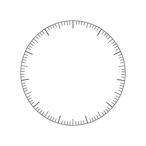 Premium Vector 360 Degree Scale Of Barometer Speedometer Compass Thermometer Round Measuring