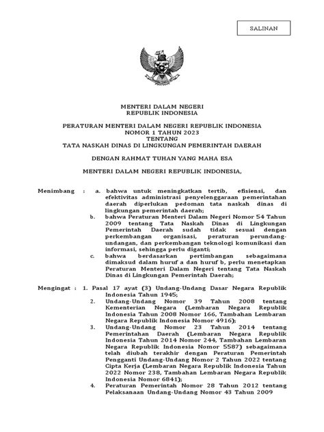 Pmdn No 1 Tahun 2023 Pdf