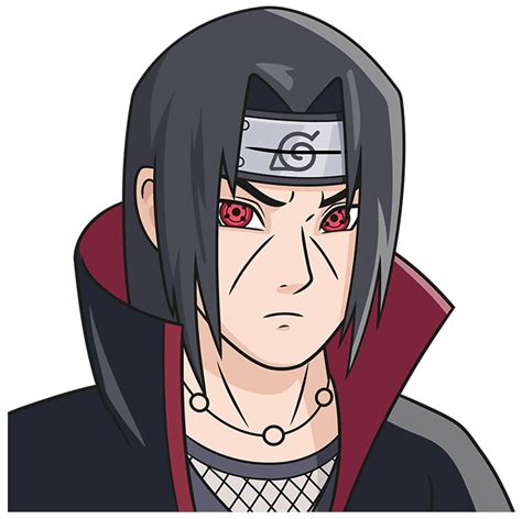 How To Draw Itachi Uchiha Really Easy Drawing Tutorial