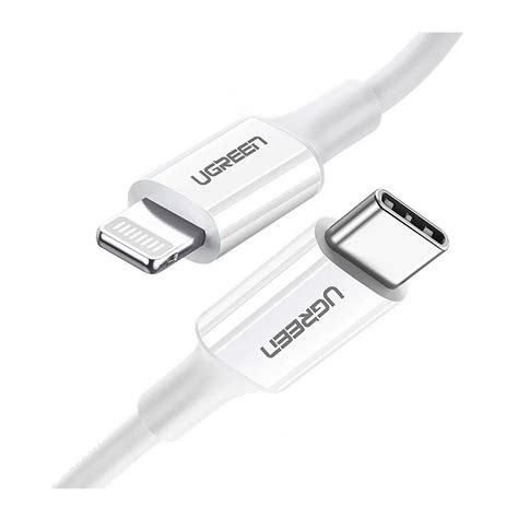 Ugreen Usb C To Lightning M M Cable Rubber Shell M White