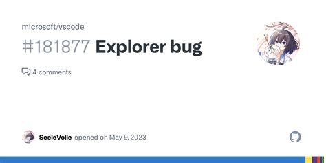 Explorer Bug · Issue 181877 · Microsoftvscode · Github