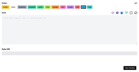svg to data uri forked codesandbox